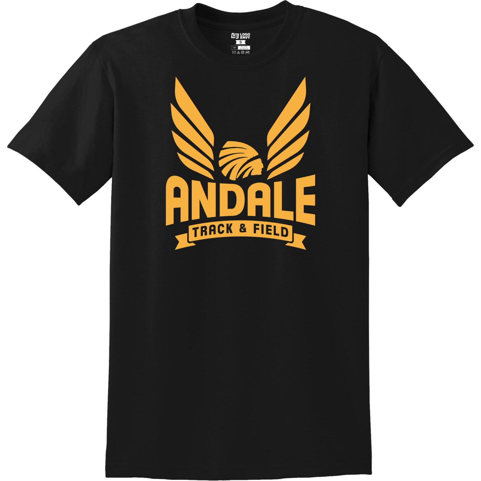 2026 Indians Track Combed Cotton Short Sleeve Tee – Andale Sports Store