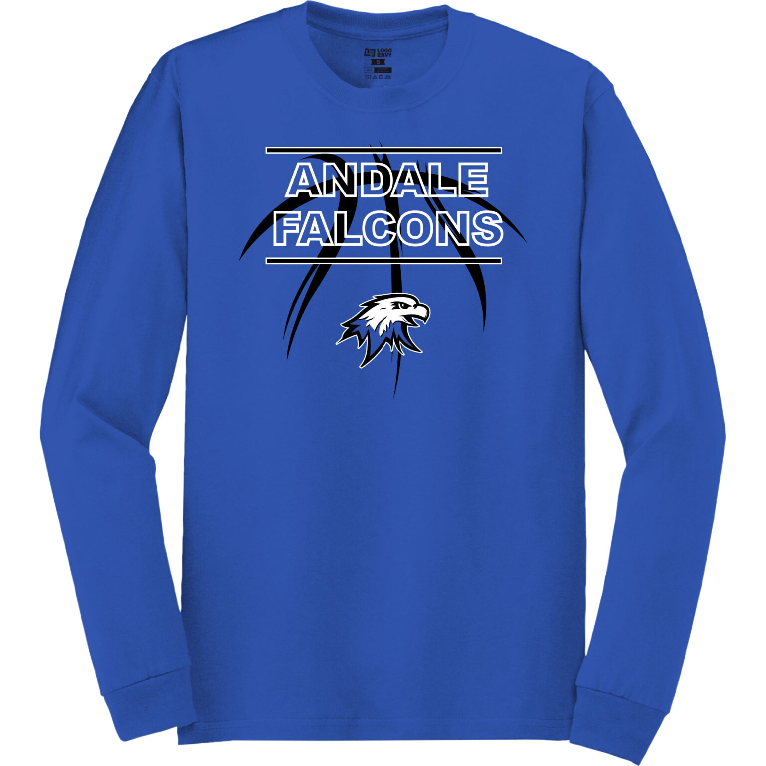 2025 Falcons Basketball Long Sleeve Tee – Andale Sports Store